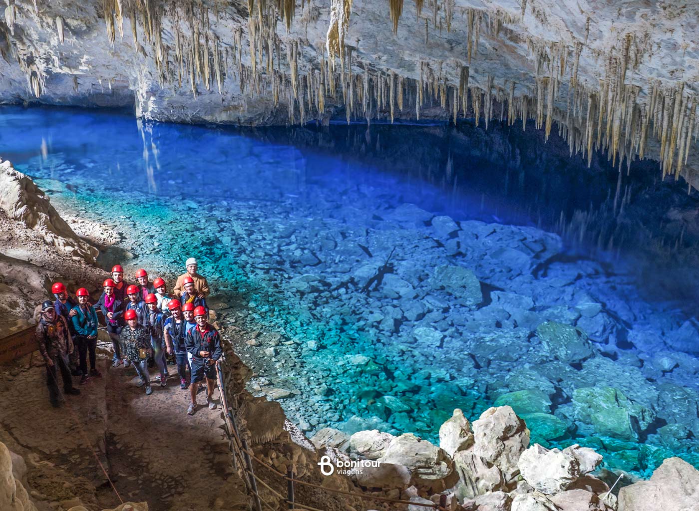 Blue Lake Grotto (Gruta do Lago Azul Brazil)
